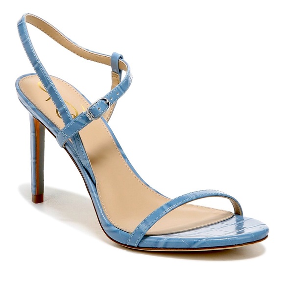 Sam Edelman | Shoes | Sam Edelman Doran Strappy Baby Blue Heels | Poshmark